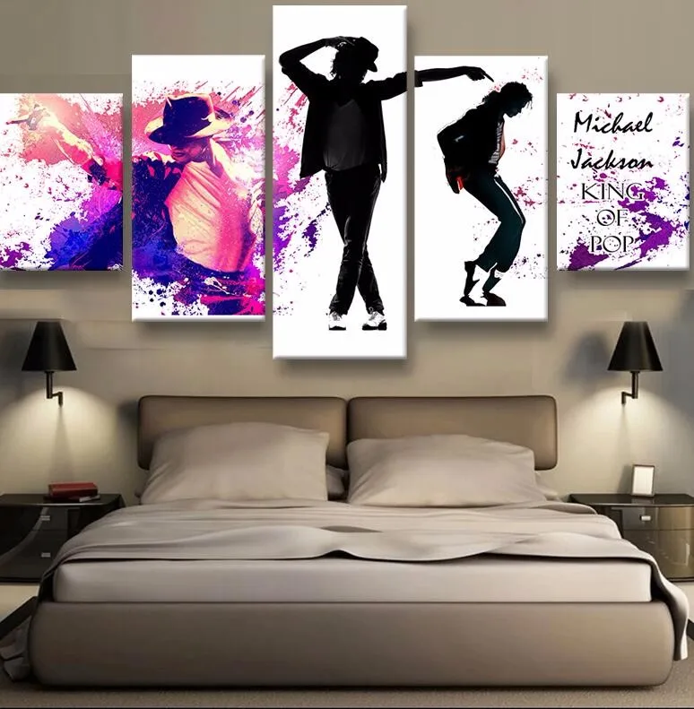 Impresión en HD de Michael Janson, 5 paneles, bailarina, estrellas ...