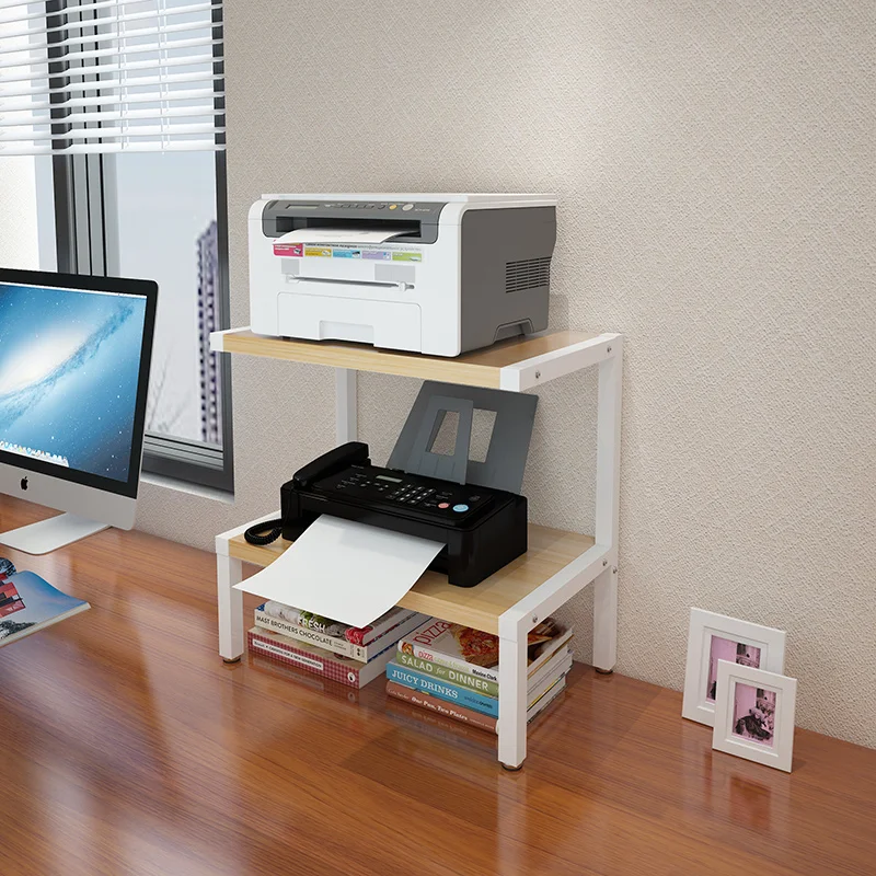 Creative-Metalworking-Wood-Printer-stand-Office-File-Double-Storage ...