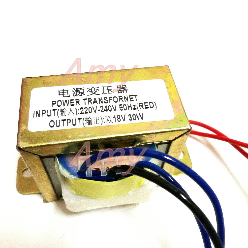 30W double 18V 30W2*18V power transformer 220V input 50Hz/ output 18V ...
