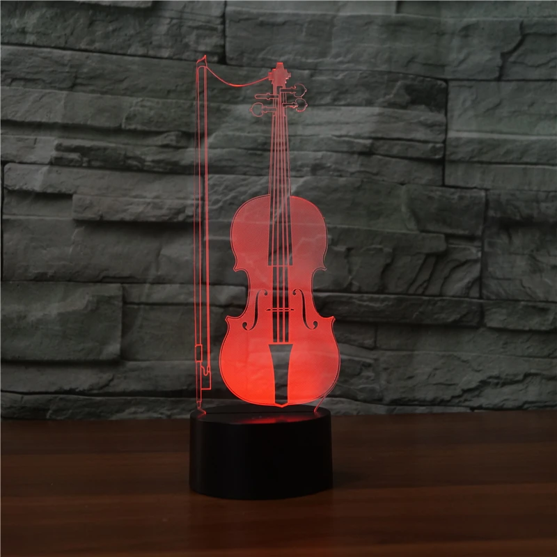 2018-New-Creative-Violin-LED-USB-Night-Light-Three-dimensional-Touch ...