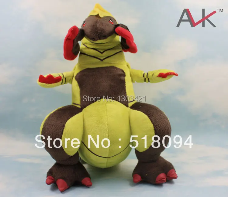 Japan Anime Film figure Toy Pokemon Axew Fraxure Evolution Haxorus 28cm ...