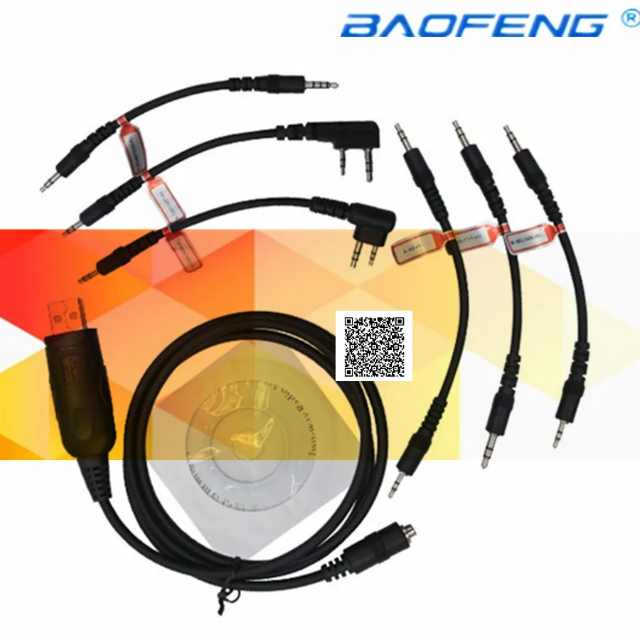 6 in 1 USB Programming Cable For YAESU BAOFENG BF 888S UV 5R For ...