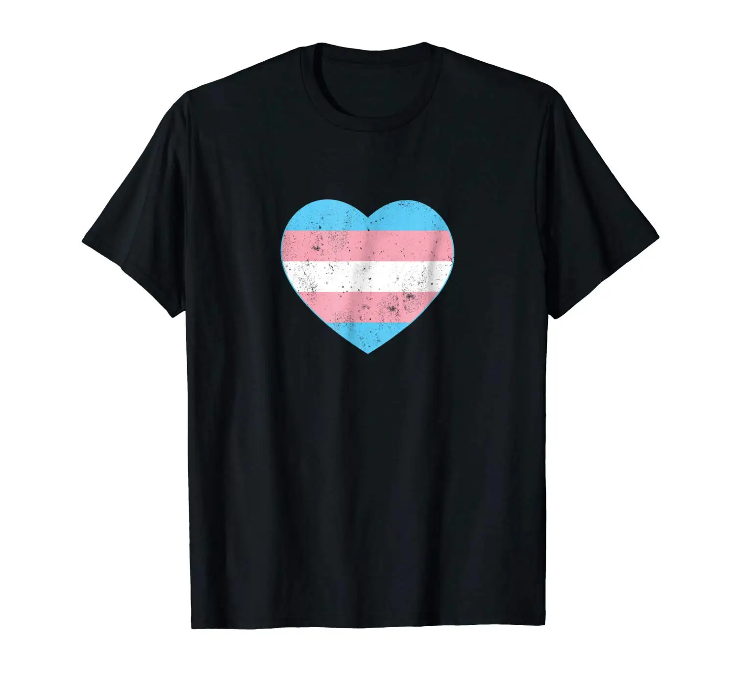 Vintage Transgender Heart Flag Gift Shirt Cute Trans Gift Printed T ...