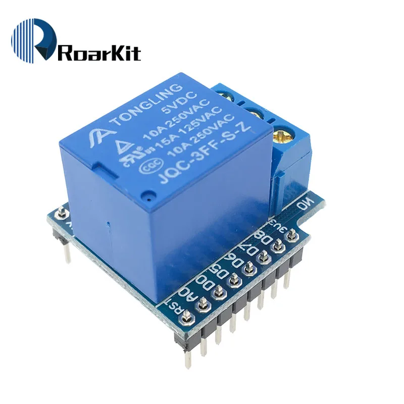 Wemos D1 미니 릴레이 실드 1 세트 Arduino Esp8266 개발 보드 용 Wemos D1 미니 릴레이 모듈 용 1 채널relay Modulemodule