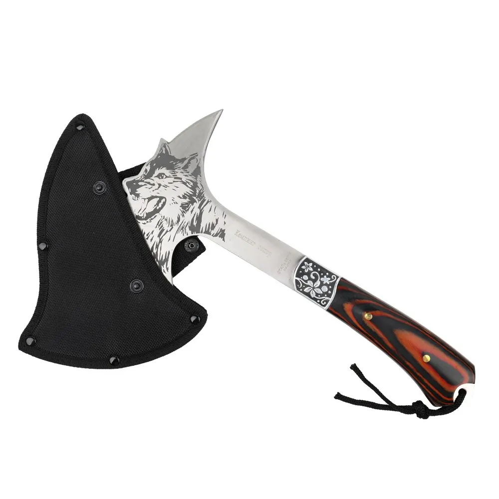 Outdoor Tomahawk Ax Multifunctional Wolf knife supervivencia survival ...