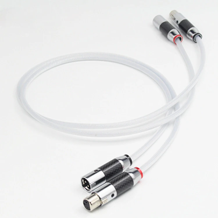 HI-End-Silver-Plated-XLR-Audio-Balanced-Cable-HIFI-XLR-Male-Female ...