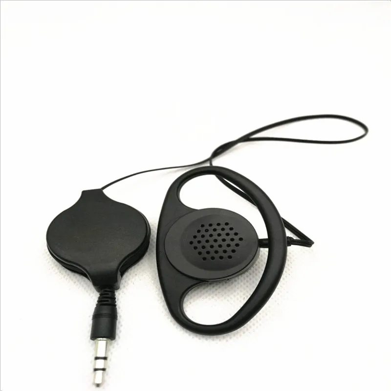 Retractable Stereo Soft Hook Earbud Headset Single Side earphone D ...