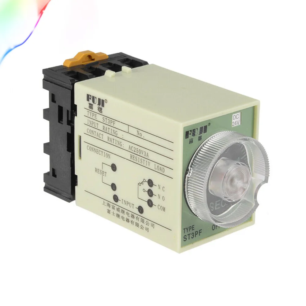 ST3PF ST3 Time relay DC12V DC24V AC110V AC220V Power Off Delay Timer ...