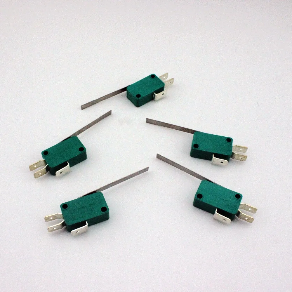 5 Pcs No+nc Spdt Long Straight Hinge Lever Actuator Limit Micro Switch ...