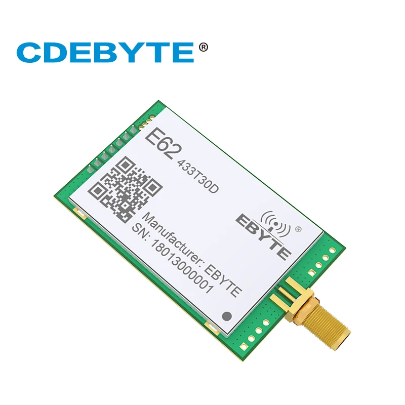 E62-433T30D полный дуплексный UART 433 МГц 1 Вт SMA антенна IoT uhf 30dBm беспроводной ...