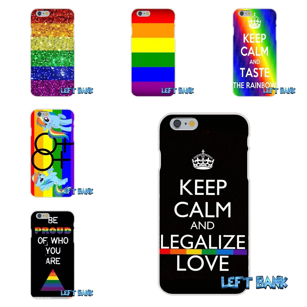 Gay Lesbian LGBT Rainbow Pride ARTE Telefone Soft Case de Silicone Para ...