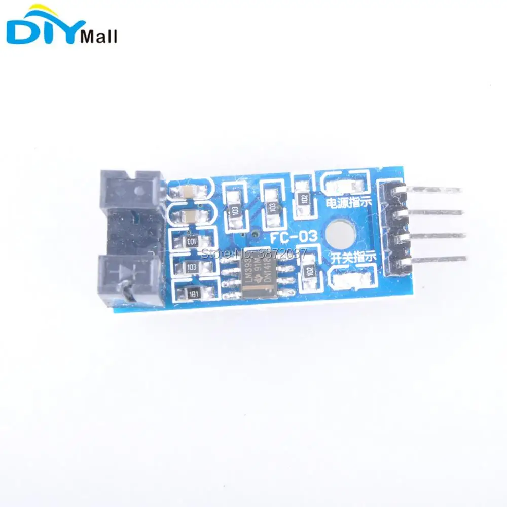 20pcs/lot LM393 Slot-type 4Pin Optocoupler Speed Sensor Measuring ...