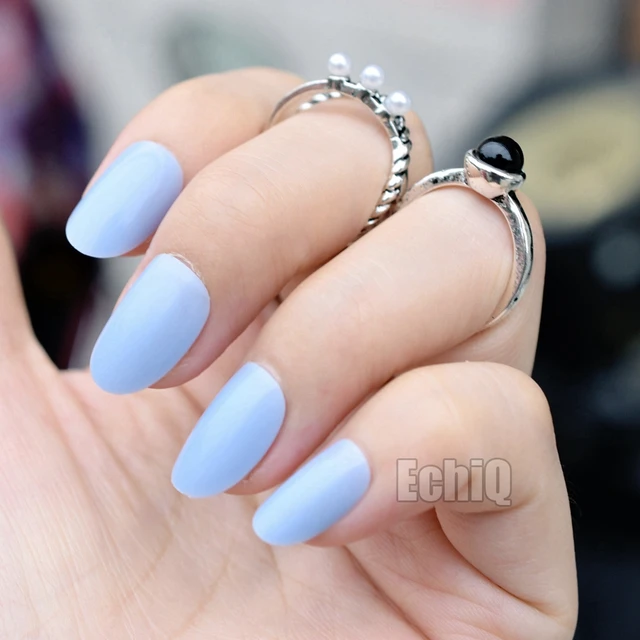 Baby Blue Acrylic Nails