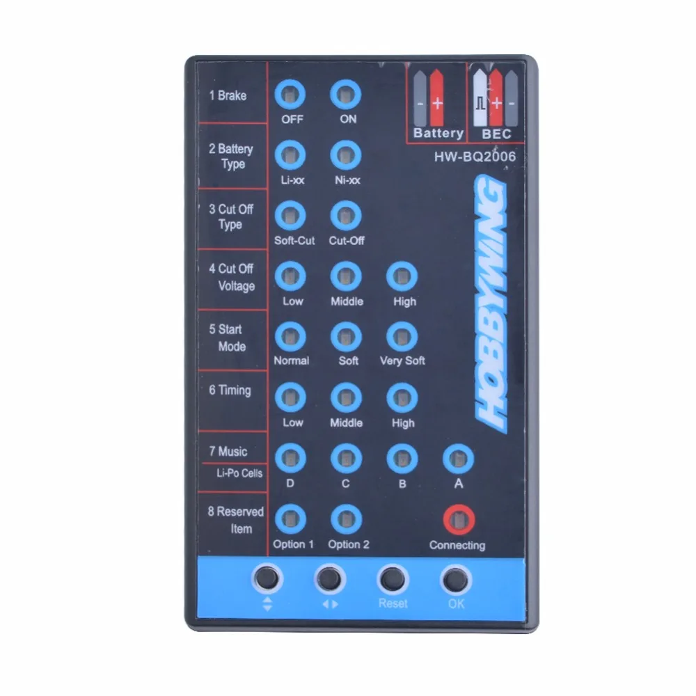 hobbywing pentium 30a esc programming cards - plannermote