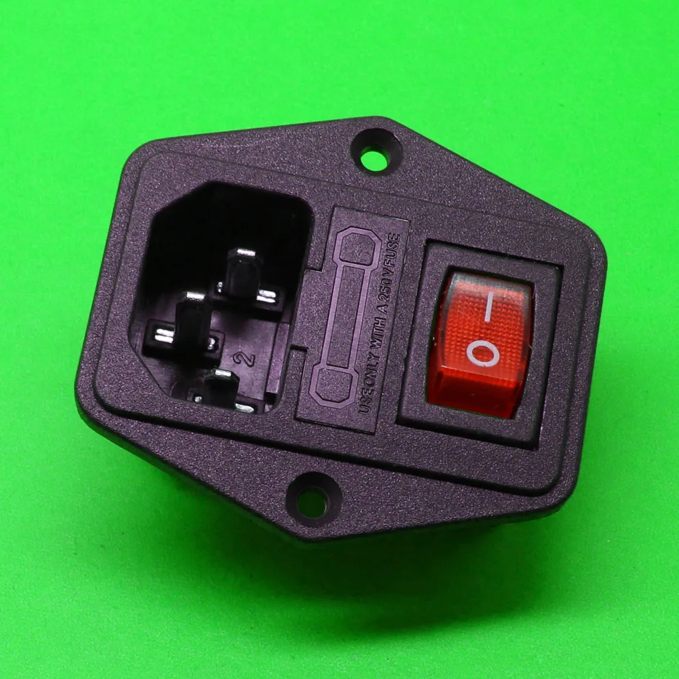 1x Ac Power Socket With Fuse Holder Triple It Can Be Equipped With ...