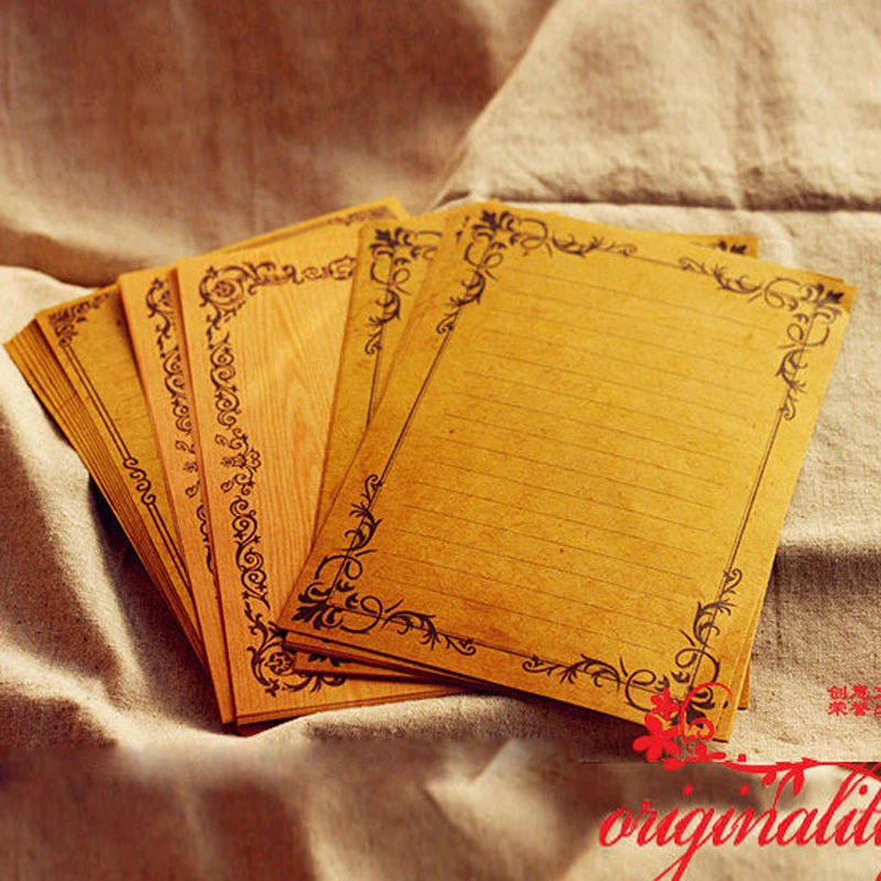 8 pcs/ a lot European style Decorative pattern Vintage lace Side letter ...