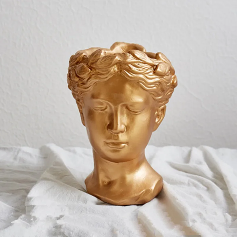 Nordic Greek Goddess Venus Figure Head Portraits Cement Vase ...