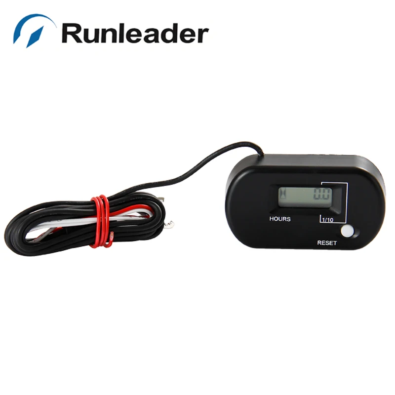 Waterproof Digital inductive Hour Meter For Gas Engine motorcycle ...