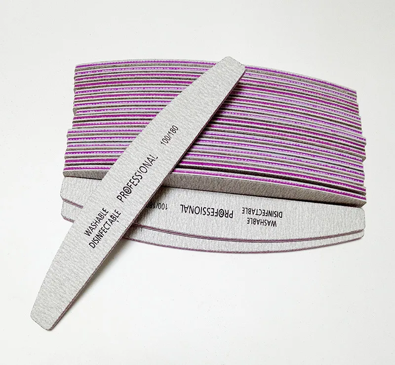 Aliexpress.com : Buy 12pcs Fashion Emery Professional Nail File 100/180 ...