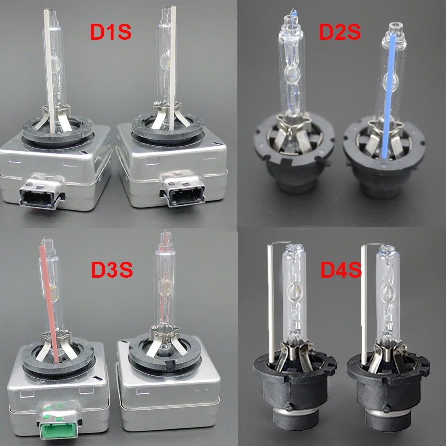 2pcs 35W Hid Xenon Lamp D1S D1R D2S D2R D3S D3R D4S D4R Replacement HID XENON Bulbs 3000K 4300K ...