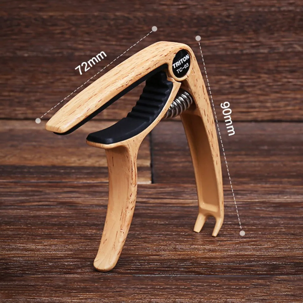 TC-03 Spring Clamp Capo – Metal Body in 7 Colors (Metal or Wooden) with ...