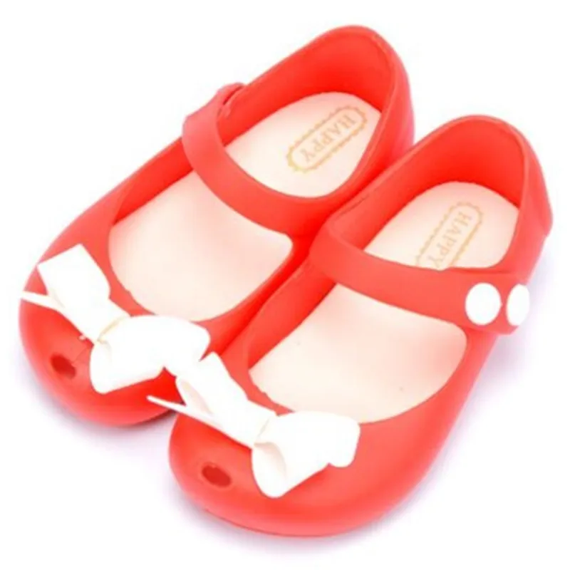 2018 Mini Melissa Mini Cute Bows Jelly Girls Sandals Melissa Girls ...