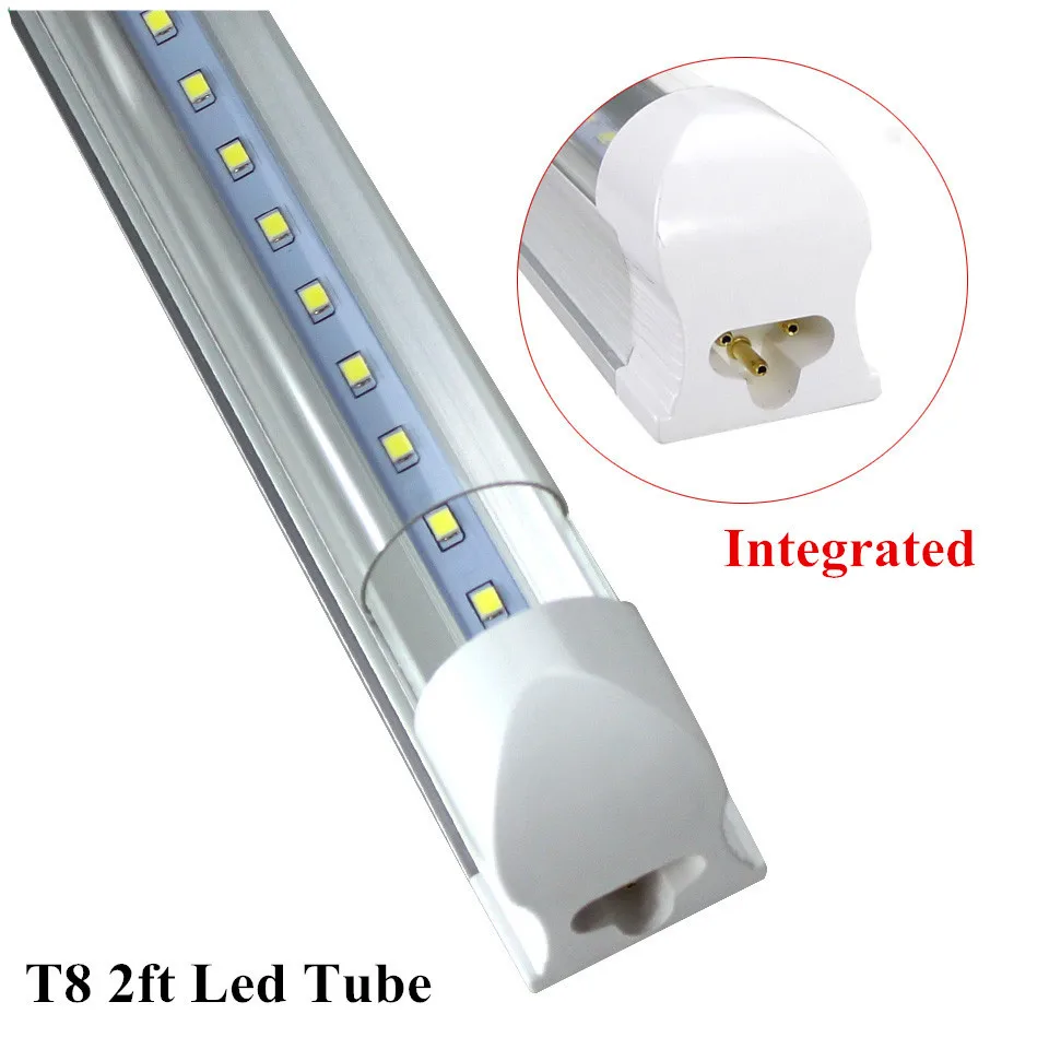 1pc/lot LED Tube T8 2ft 10W Integrated Tube Lamp 600mm Led Bulbs Tube ...