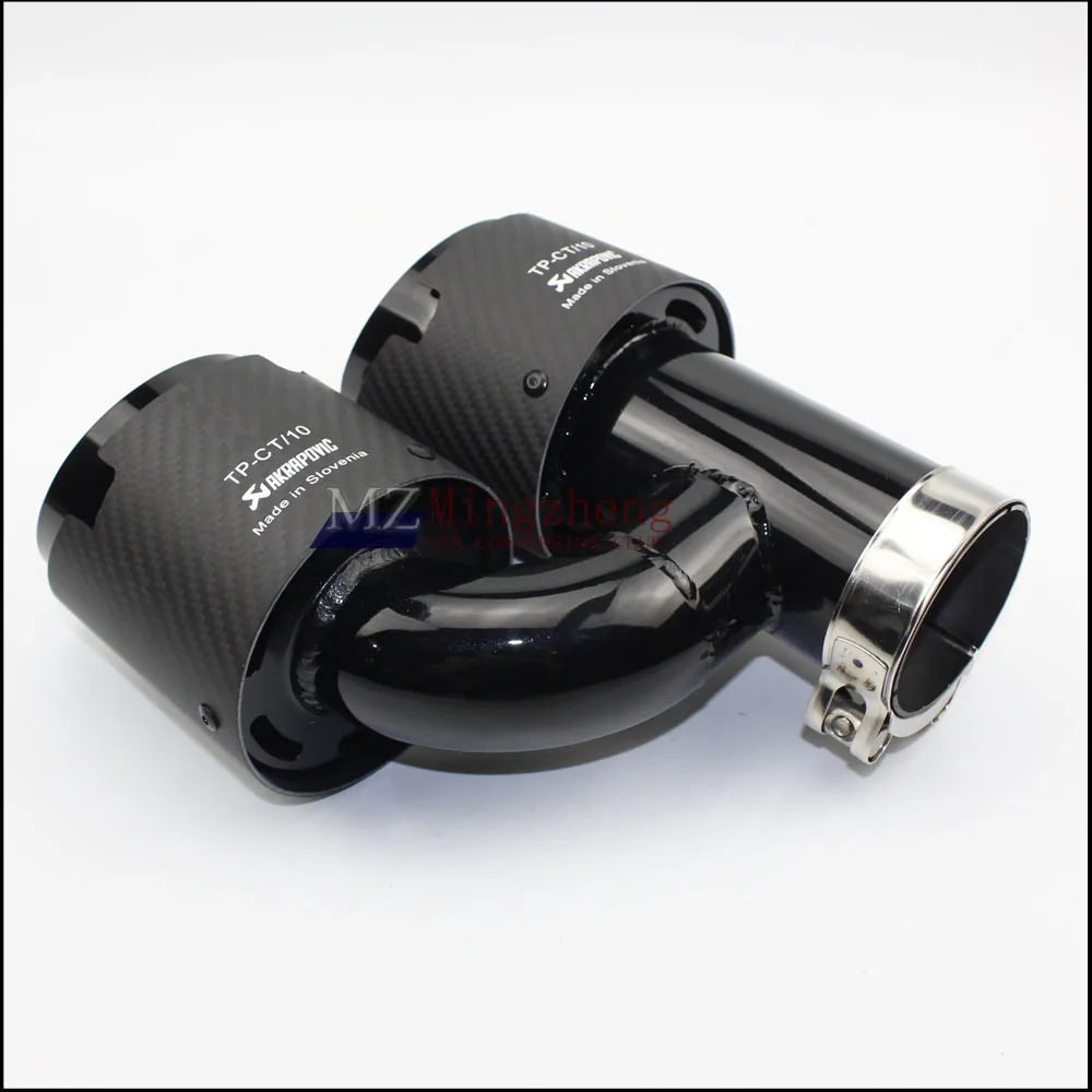 Car exhaust pipe H Model Akrapovic Carbon Exhausts Dual End Tips for ...