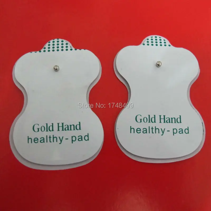20pcs/lot All English Gold Hand Electrode Healthy Pads replacement for ...