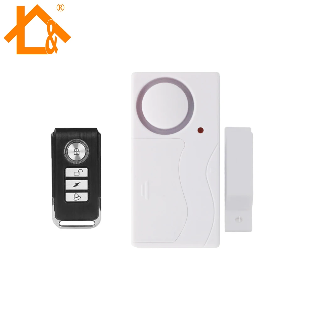 Door Window Entry Security ABS Wireless Remote Control Door Sensor ...
