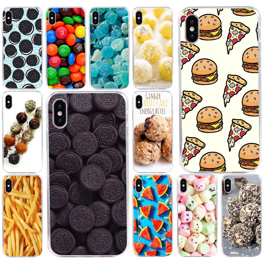 261AQ oreo cookie Pizza watermelon chips candy Soft Silicone Tpu Cover ...