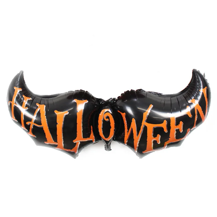 1pc Halloween Large Size Bat Foil Balloons air Ballons Happy Halloween ...