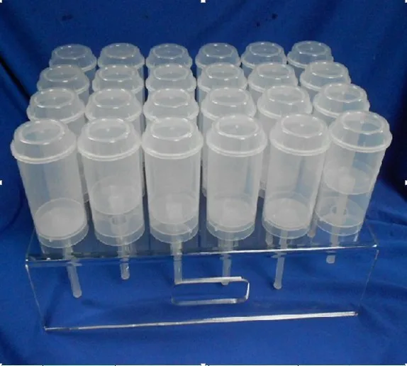 24Pcs Push Up Pop Container Cake Pop Containers + 1PC 24 holes clear ...
