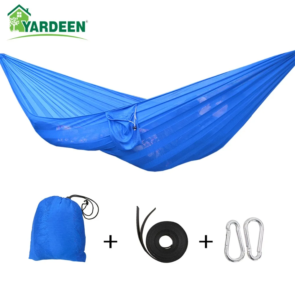 1 2 Person Outdoor Super Soft Widened Mesh Hammock Beach Double Ice ...
