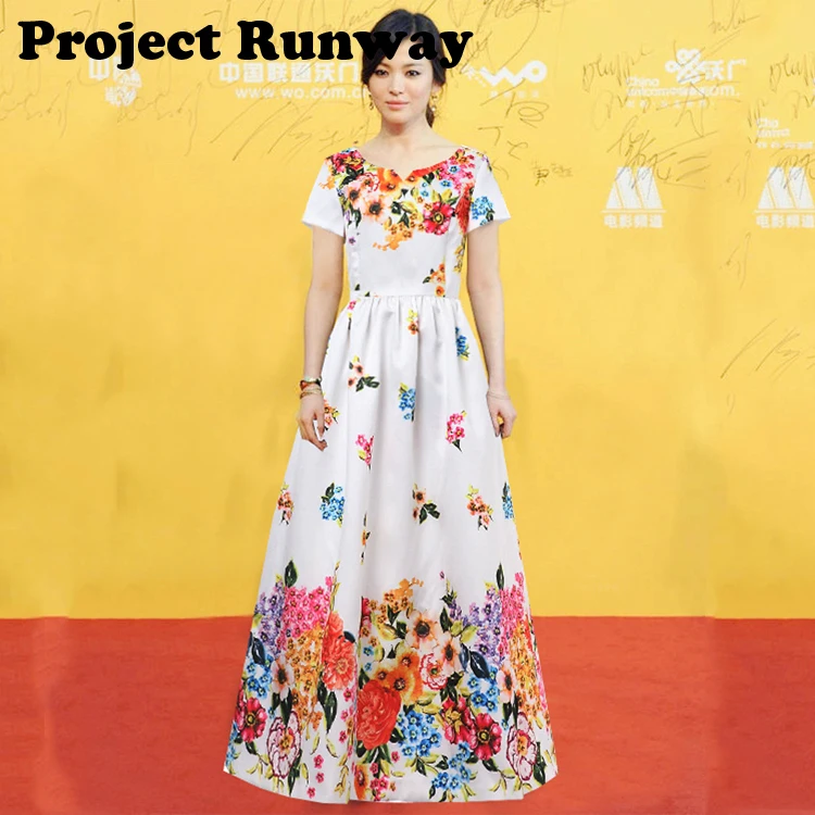 Project-Runway-2015-Woman-Lastest-American-Express-Clothing-Floral ...