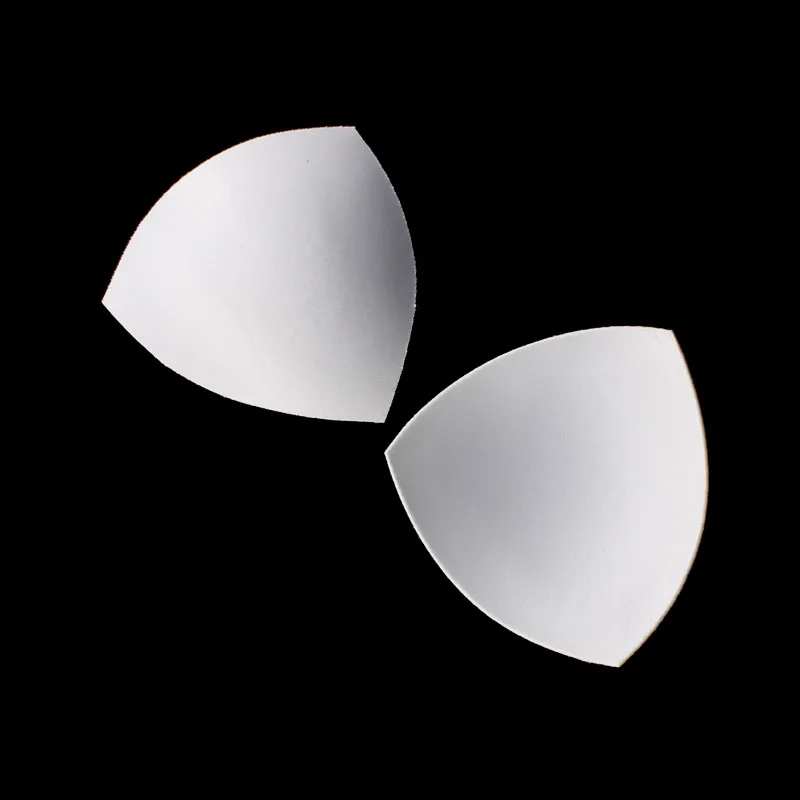 50pair-White-Triangel-Bra-Cup-Pads-Sponge-Foam-Bra-Breast-Enhancer-For ...
