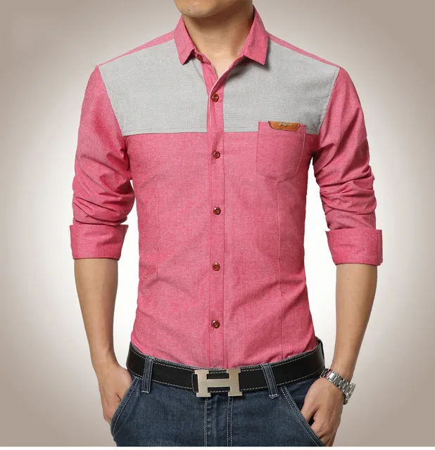 Men Shirt For Men New Arrival Long Sleeve Fashion Business Slim Formal