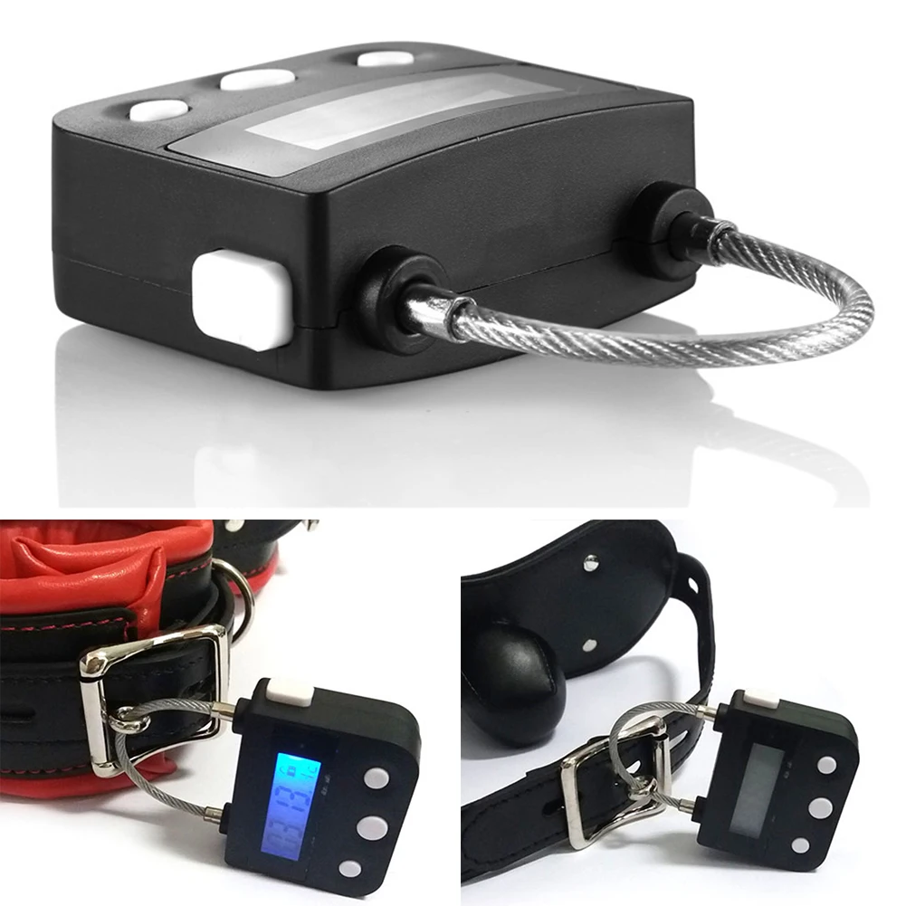 HOT Time Lock Fetish Handcuffs Mouth Gag Electronic Timer Bondage ...