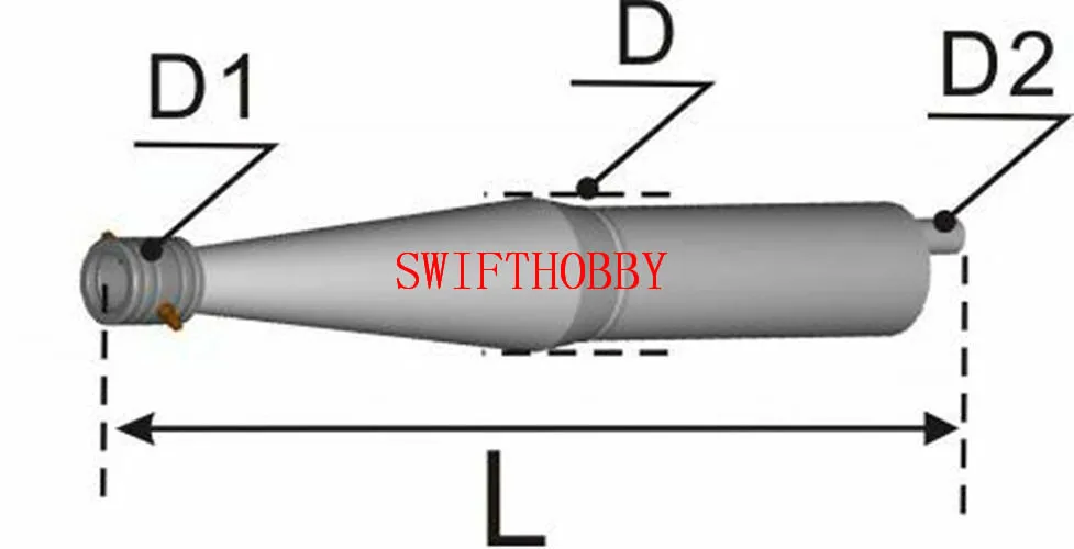 GP21 25 Methanol engine 280mm Stainless steel pipe rc boat|RC Boats ...