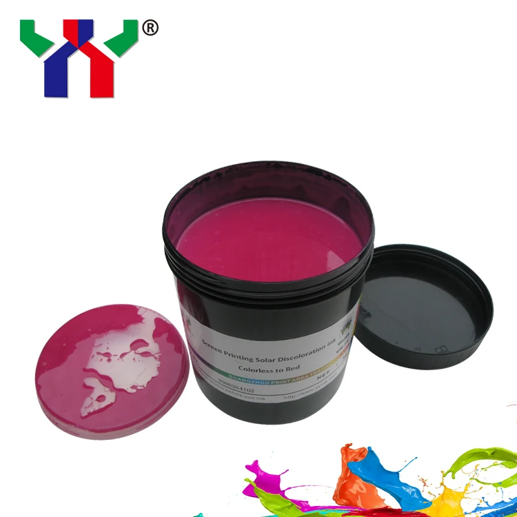 Screen-Printing-Photochromic-ink-for-T-shirt-printing-Colorless-to-Red ...
