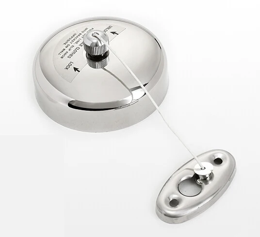 Stainless Steel 2.5 M Retractable Clothesline Home Hotel Bathroom ...