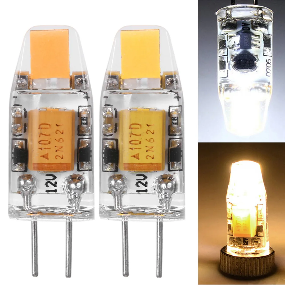 LED Lamp AC DC 12V Mini Lampada LED Bulb G4 1505 COB Chip Light 360 ...