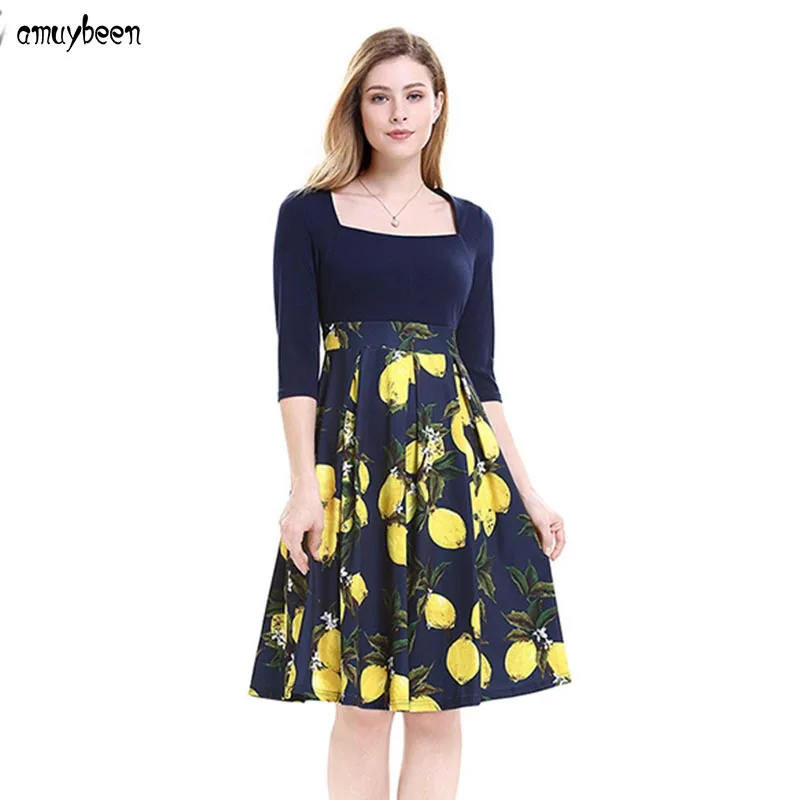 Dresses Lemon Women Dress Winter 2018 Spring Plus Size 3xl L Long ...