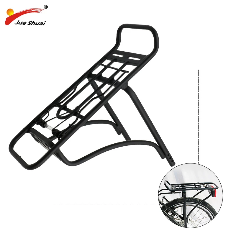 Black/silver 20" Bike Rear Rack Aluminum Bicycle Luggage Carrier ...