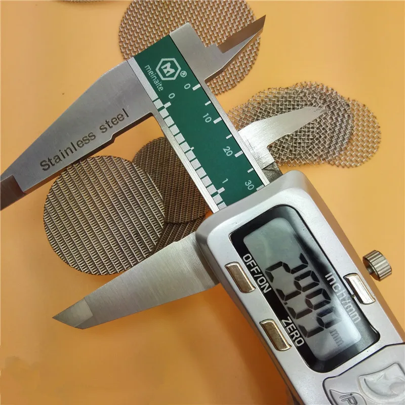 R=30mm diameter filter discs/dutch weave stainless steel sintered ...