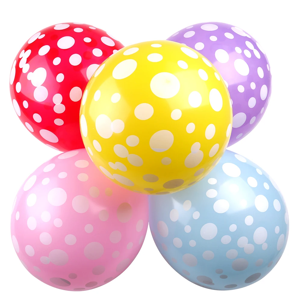10/20pcs 12inch Polka Dot Balloon Inflatable Wave Point Round Latex ...