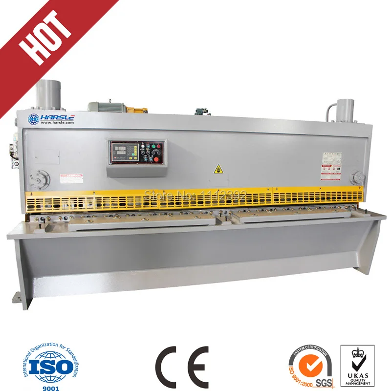 nc steel stainless plate guillotine shearing cutter machinery hydraulic ...