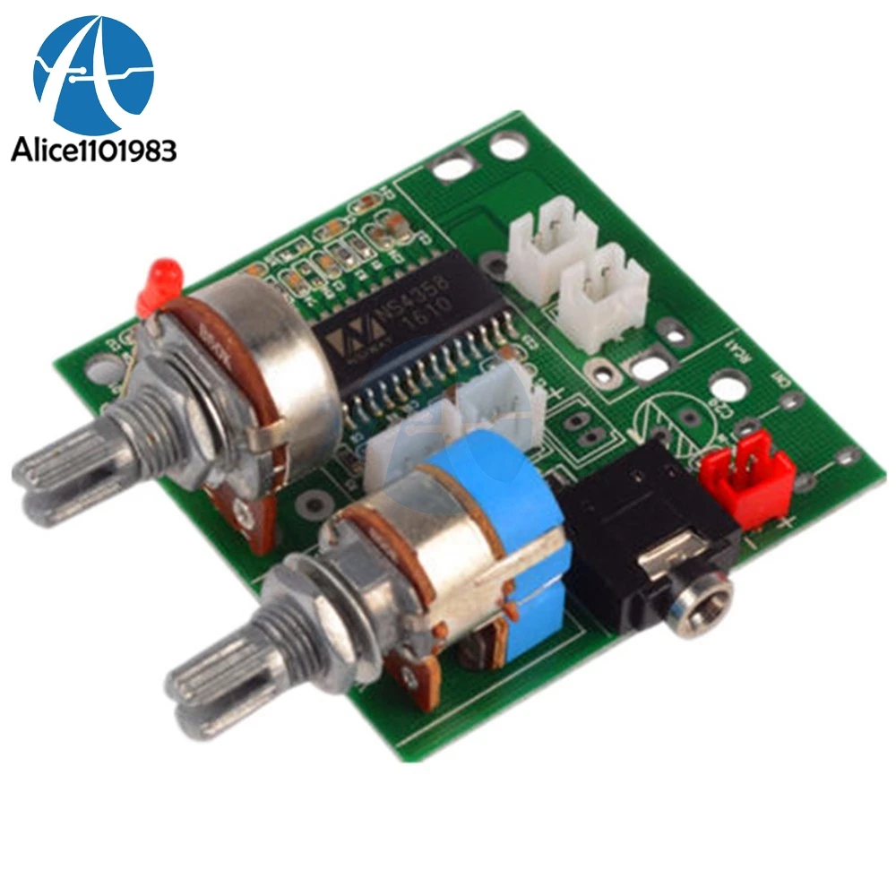 DC 5V 20W 2,1 canales 3D Surround Digital estéreo amplificador clase D ...