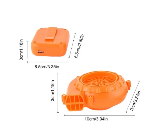 Electric Fan DC 6V Portable Mini For Mascot Head Inflatable costume ...