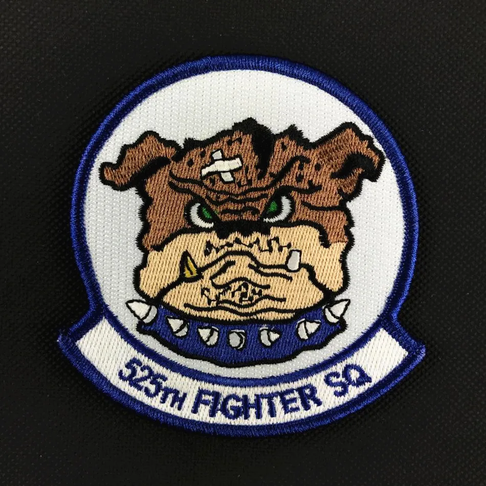 Embroidery-525TH-FIGHTER-SQ-Patch-Hook-U-S-Army-Bulldog-Tactical ...